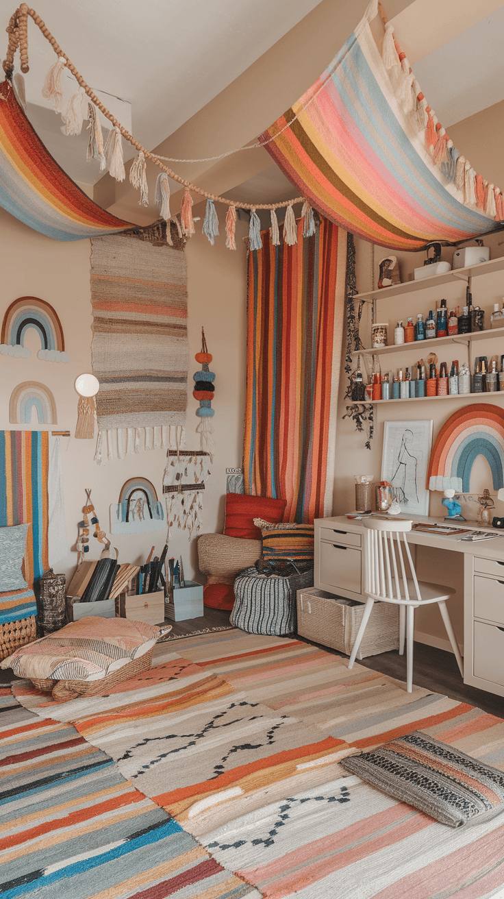 10 Boho Art Room Interior Design Ideas to Inspire Your Creative Haven ...