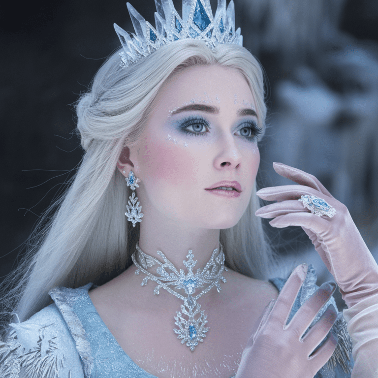 Gilded in Ice: Capturing the Elegance of Snow Queen-Inspired Fashion ...