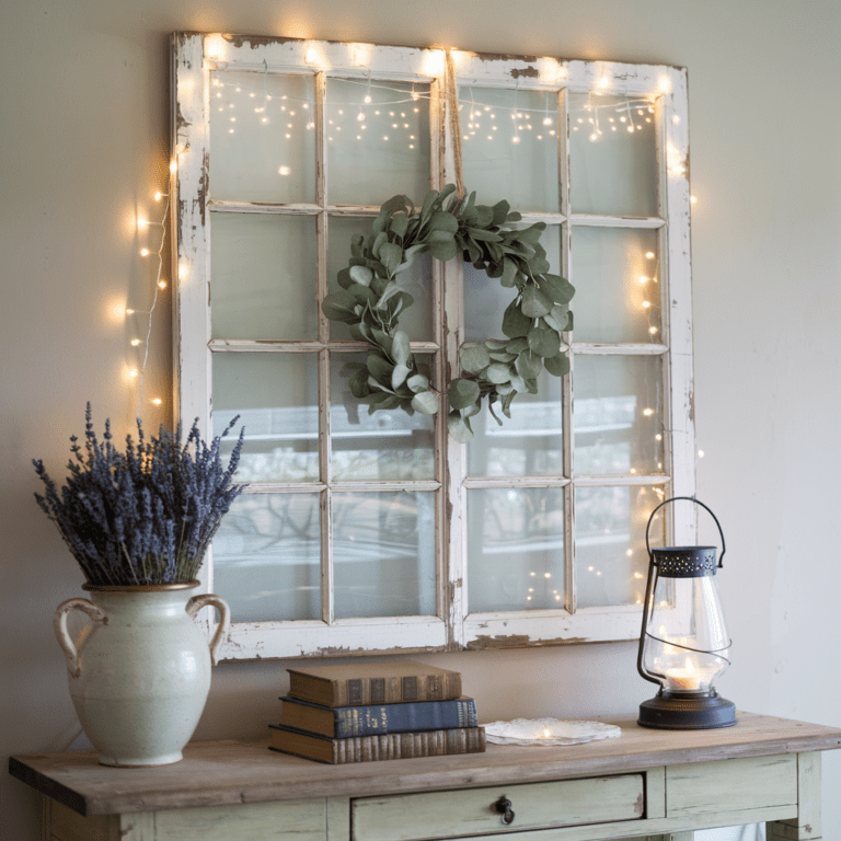 10 Must-Try Ideas for Decorating Your Vintage Window Frame - Artistic ...