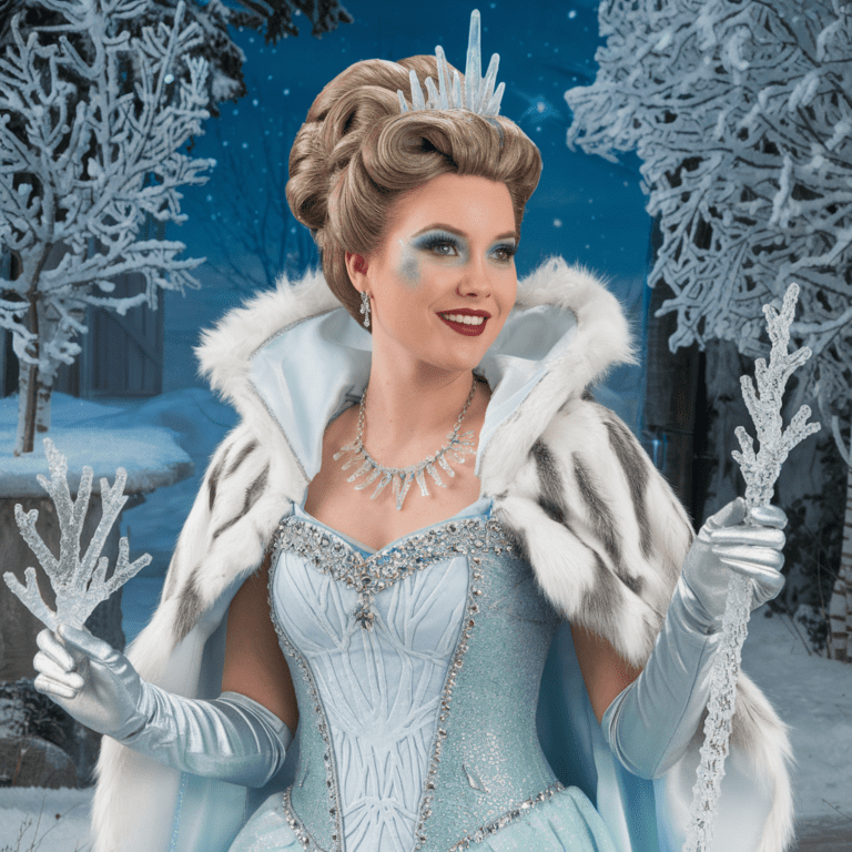 Gilded in Ice: Capturing the Elegance of Snow Queen-Inspired Fashion ...
