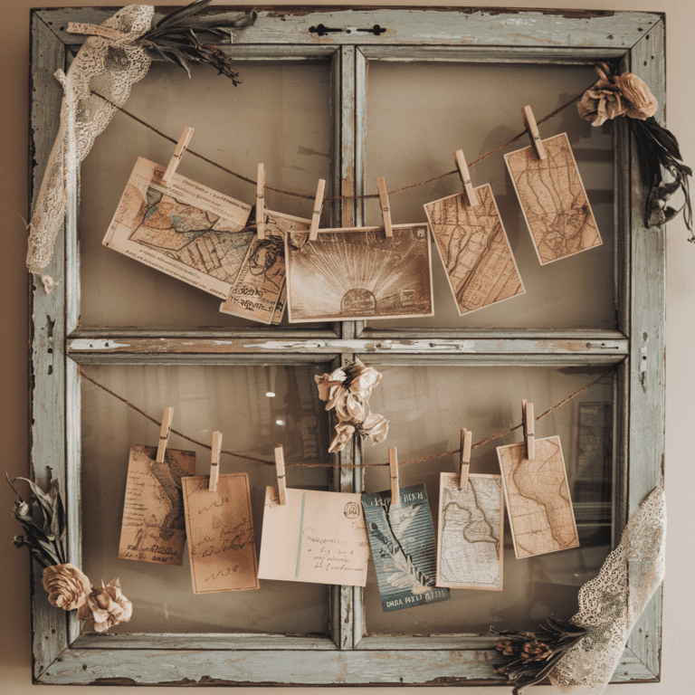 10 Must-Try Ideas for Decorating Your Vintage Window Frame - Artistic ...