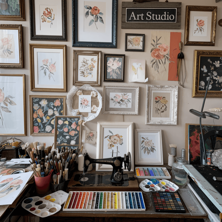 Vintage Art Studio Ideas for Creatives - Artistic Blossom
