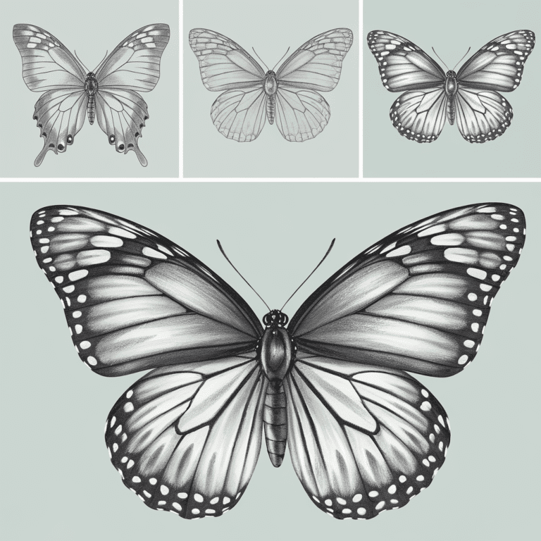 From Sketch to Masterpiece: Realistic Spring Butterfly Drawing Tutorial ...