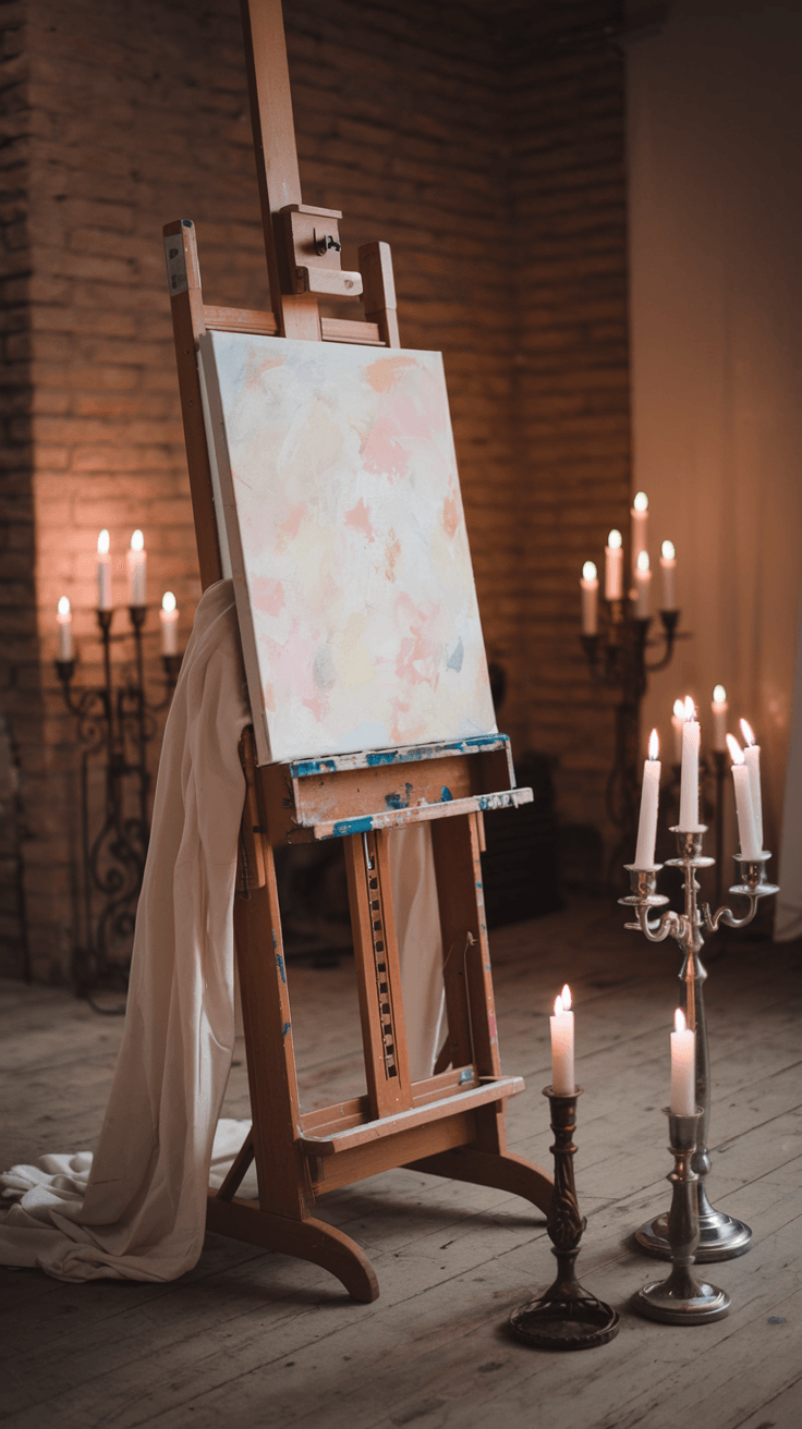 Rustic Charm: How to Build a Vintage-Inspired DIY Easel - Artistic Blossom