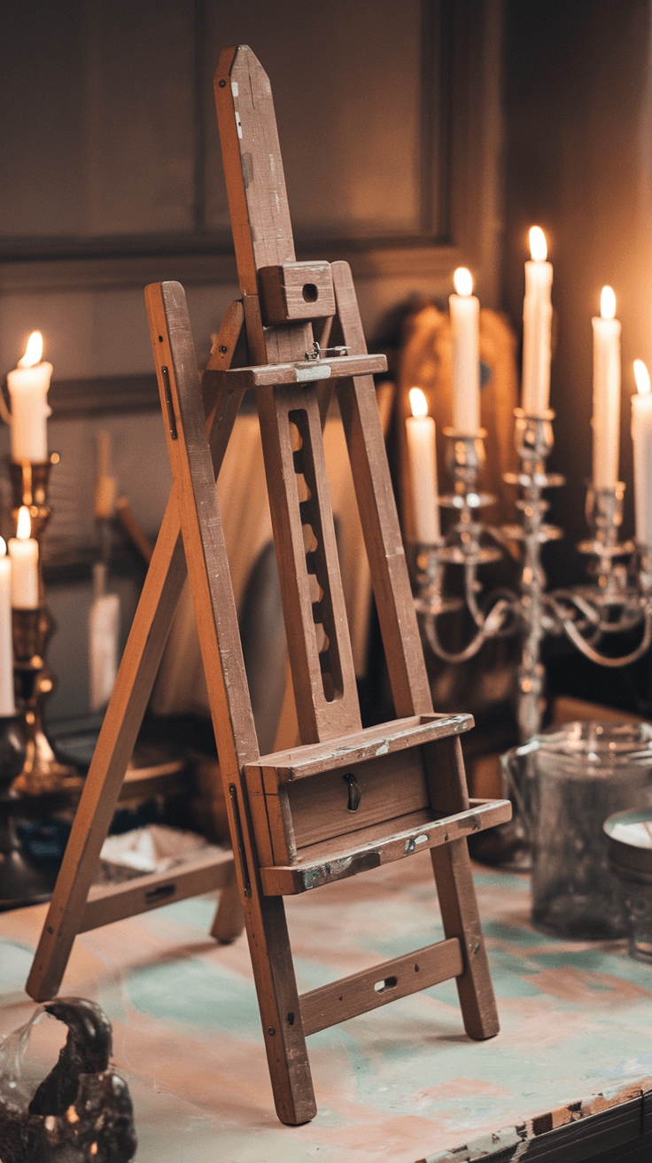 Rustic Charm: How to Build a Vintage-Inspired DIY Easel - Artistic Blossom