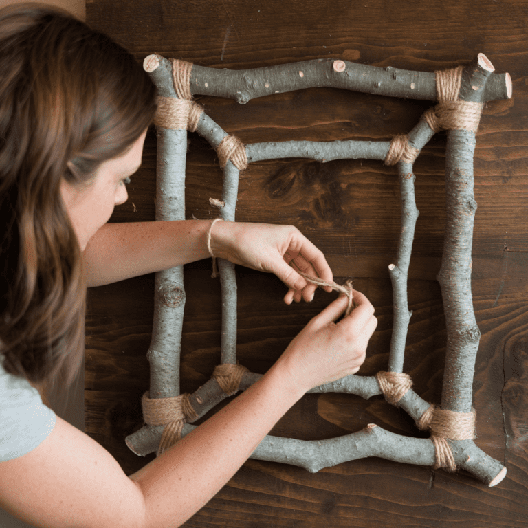 DIY Natural Branch & Twig Picture Frame – Step-by-Step Guide - Artistic ...