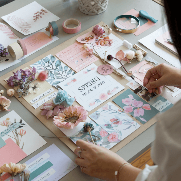 How to Create a Spring Mood Board: Inspiring Aesthetic Collages for ...