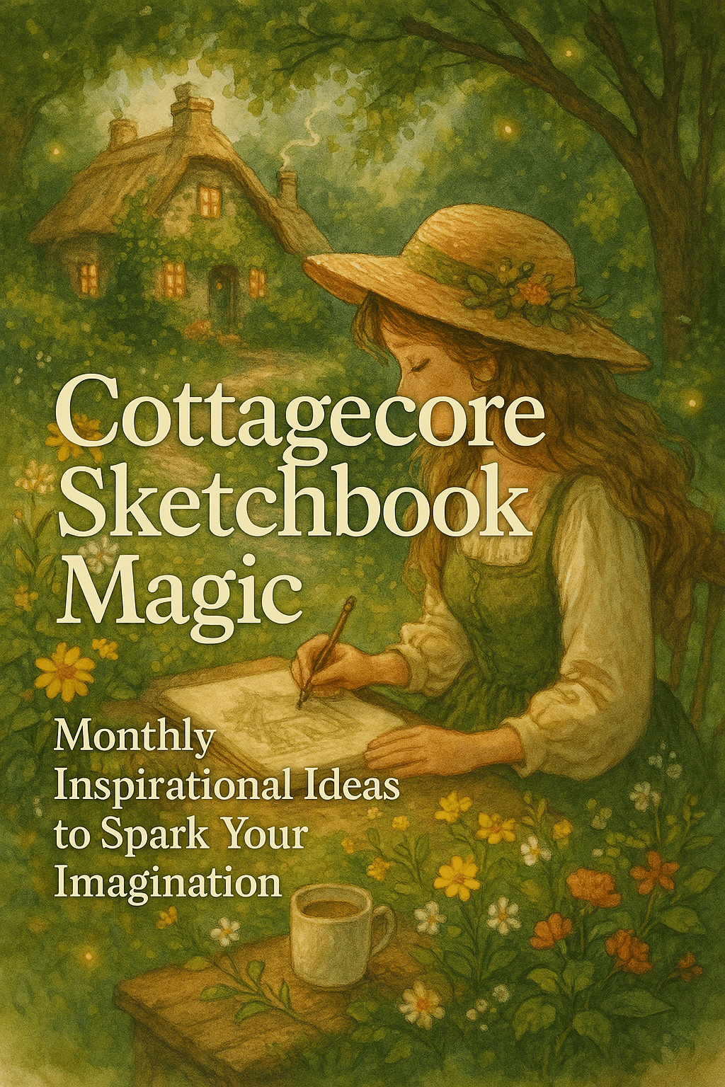 Cottagecore Sketchbook Magic: Monthly Inspirational Ideas to Spark Your ...
